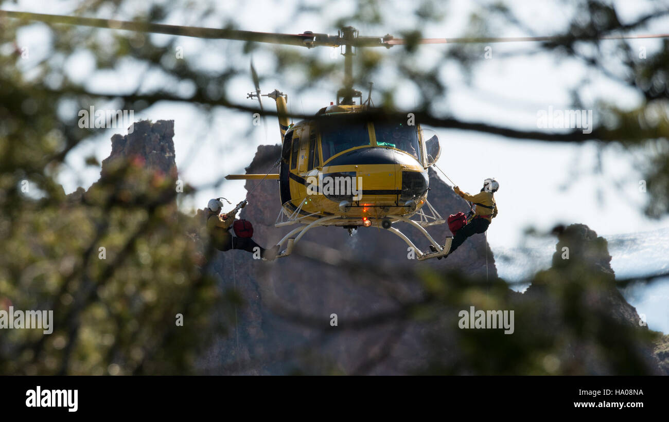 A Department of Agriculture training exercise at Salmon Air Base in ...