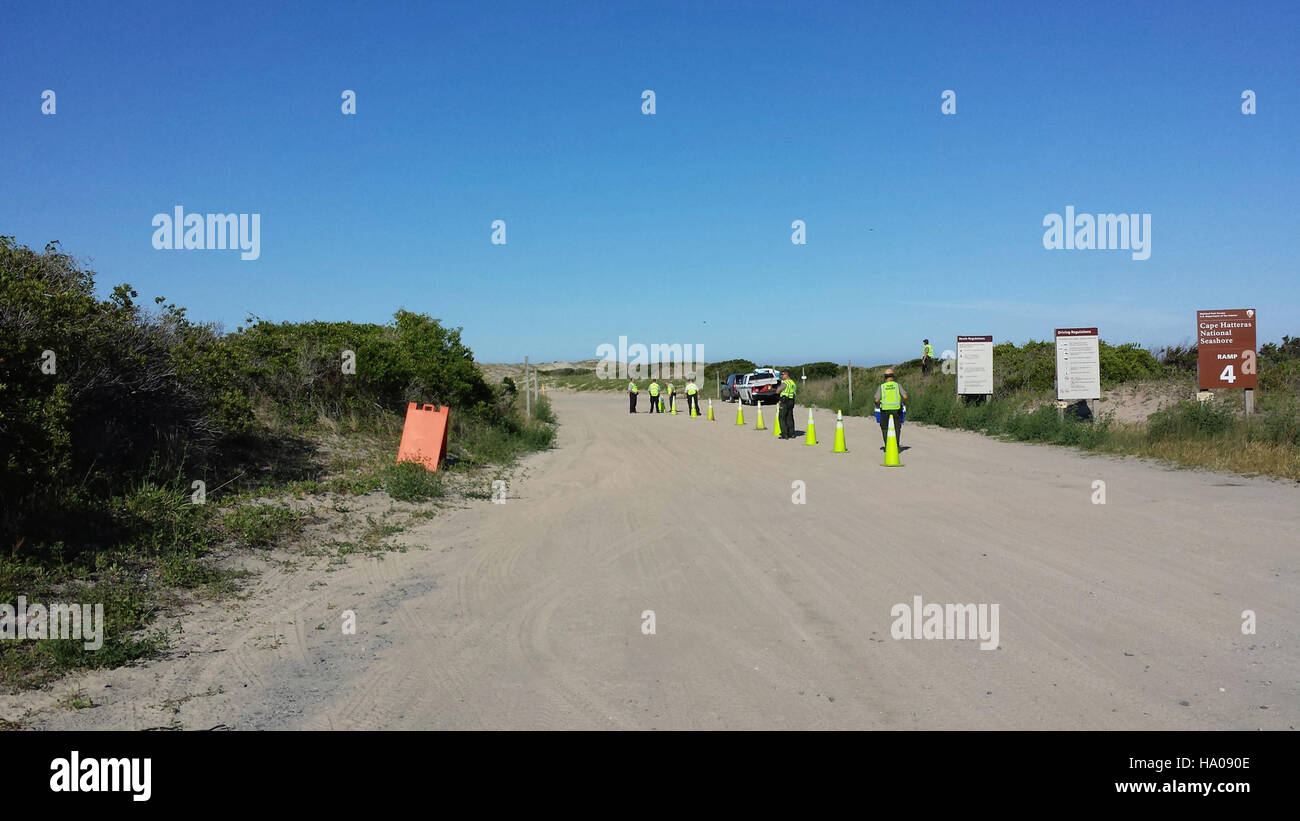 capehatterasnps 14405399685 Waiting For Inspection Stock Photo - Alamy