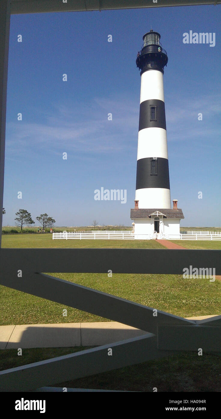 This image highlights the iconic lighthouse at Cape Hatteras National ...
