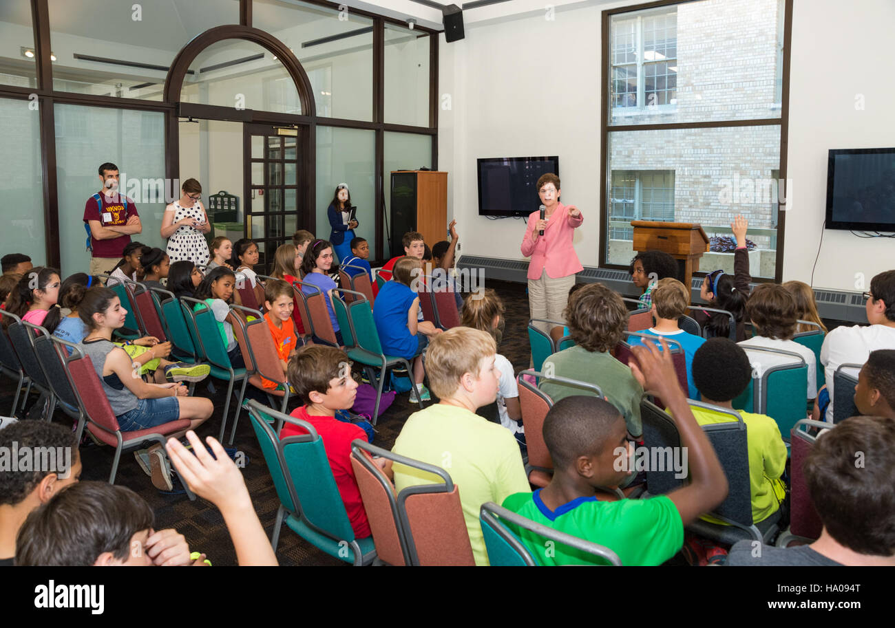 A USDA event at Alice Deal Middle School in Washington, DC, focuses on ...