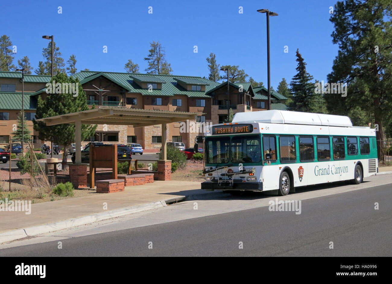 Bus Stop Grand Canyon National Park High Resolution Stock Photography ...