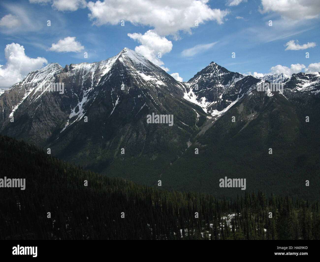 Rainbow Peak, seen from Numa Lookout in Glacier National Park, offers ...