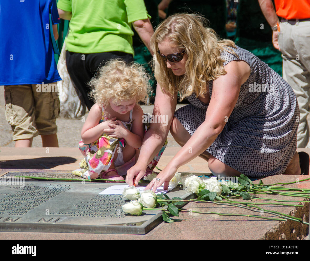 A wreath-laying ceremony held at Citizens Cemetery, Flagstaff, marked ...