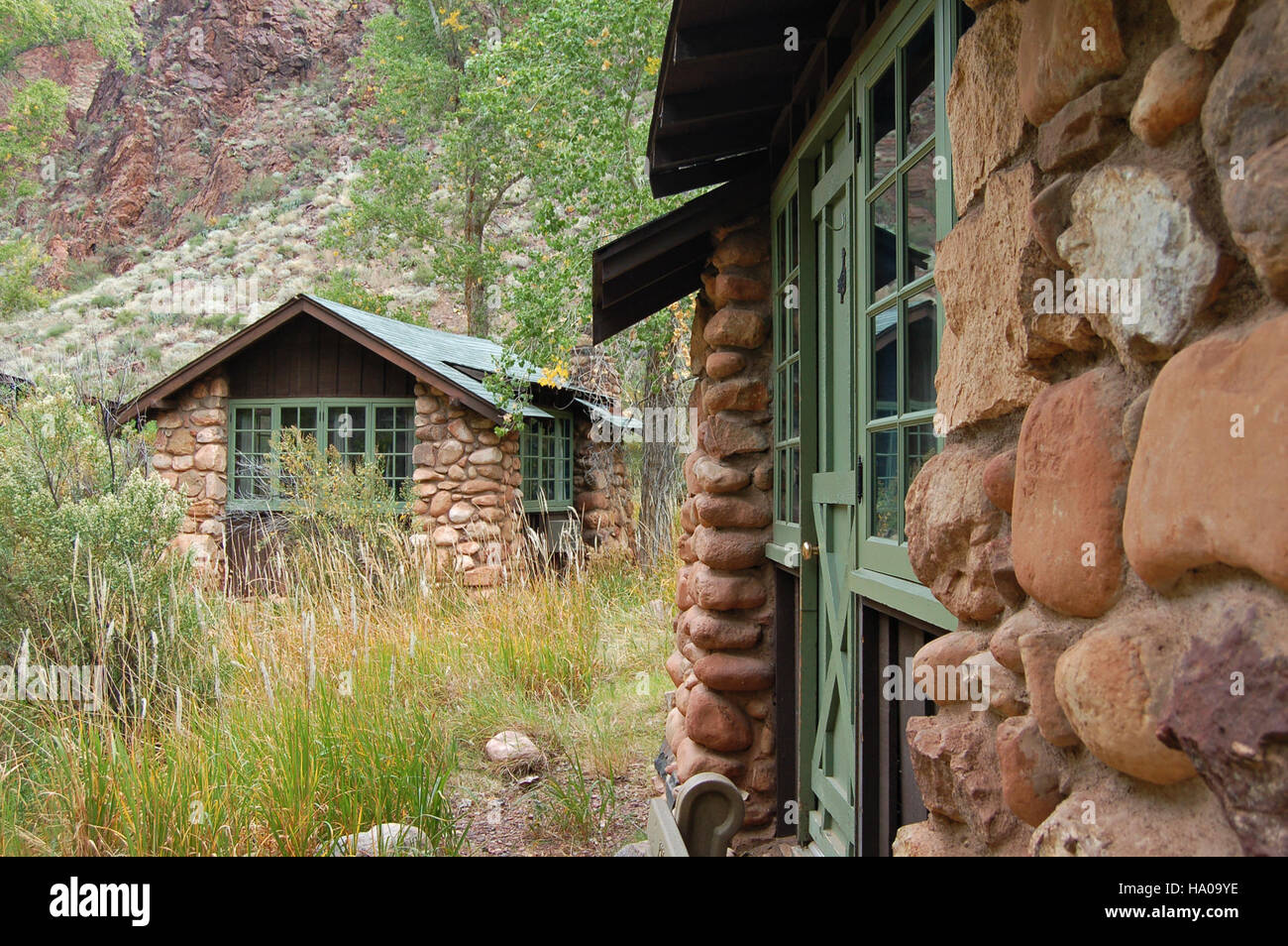 Grand Canyon Phantom Ranch Cabins High Resolution Stock Photography and ...