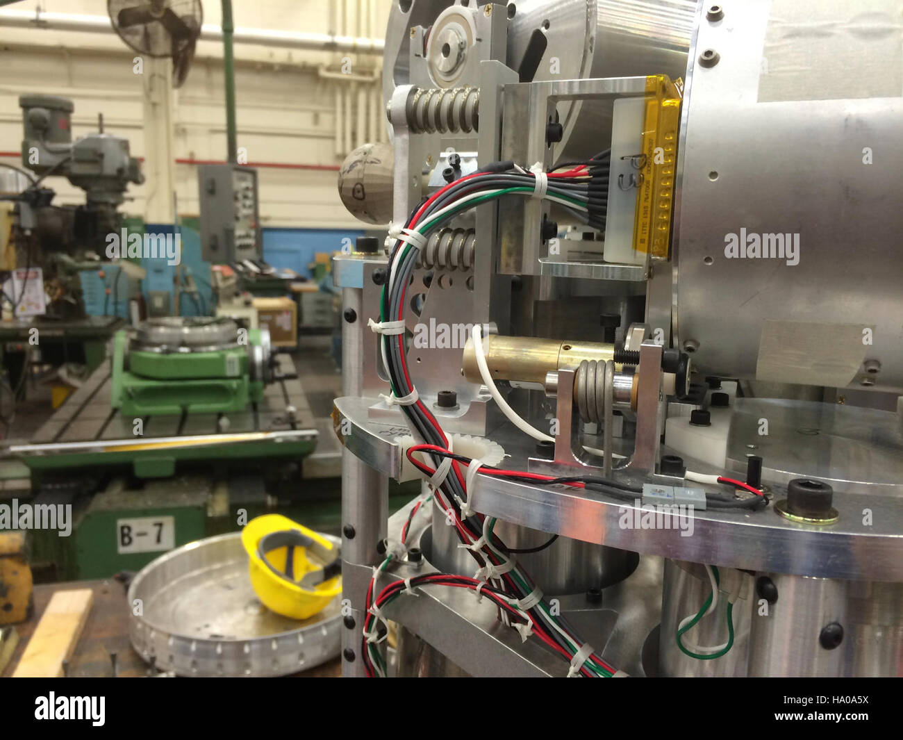 This photo captures the construction of a rocket payload for the Orb2 ...