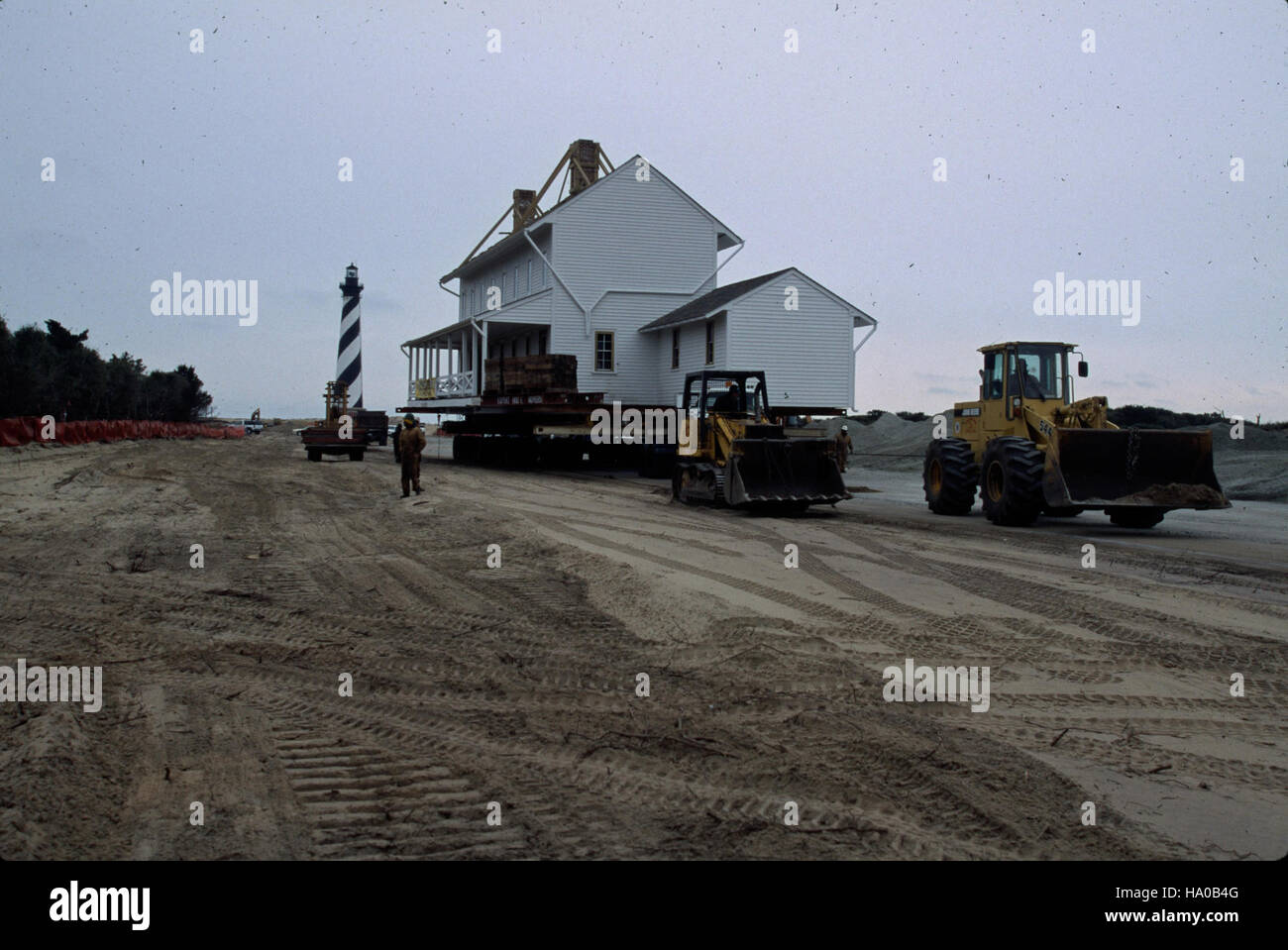 In 1999, the Cape Hatteras Lighthouse was relocated to protect it from ...
