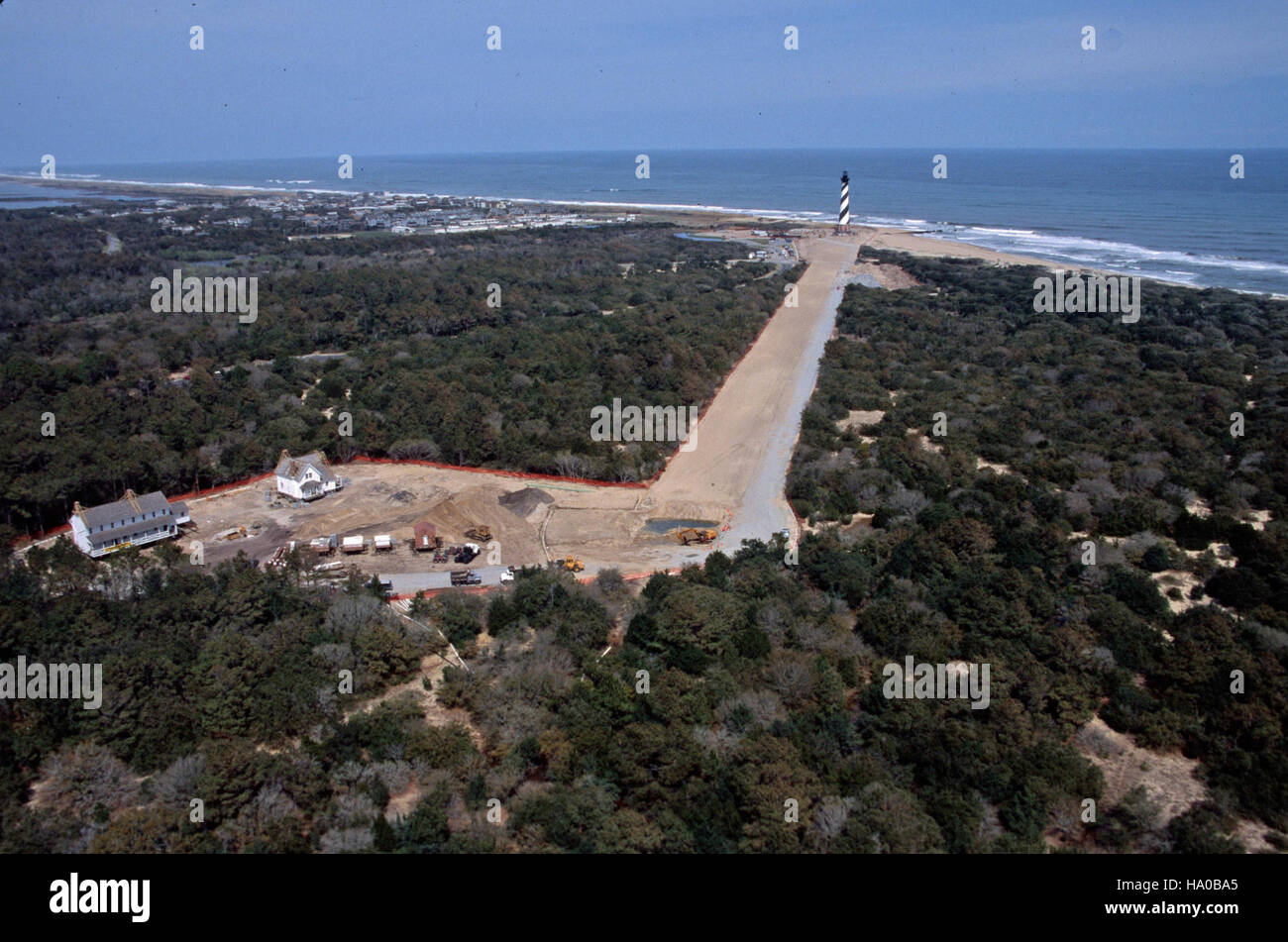 In April 1999, the Cape Hatteras Lighthouse was successfully moved to a ...