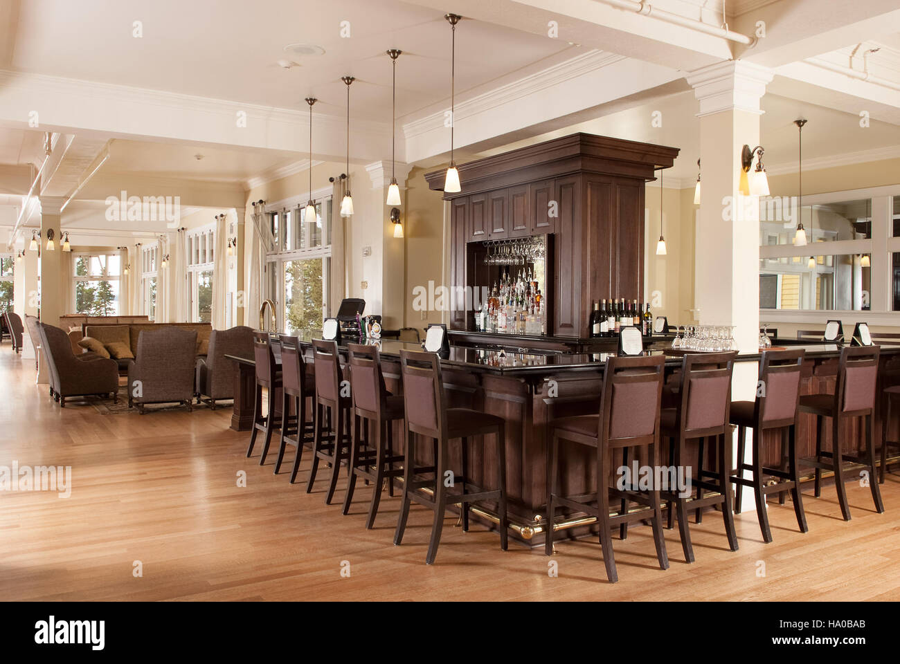 yellowstonenps 17158001211 Lake Yellowstone Hotel Bar (3 Stock Photo ...