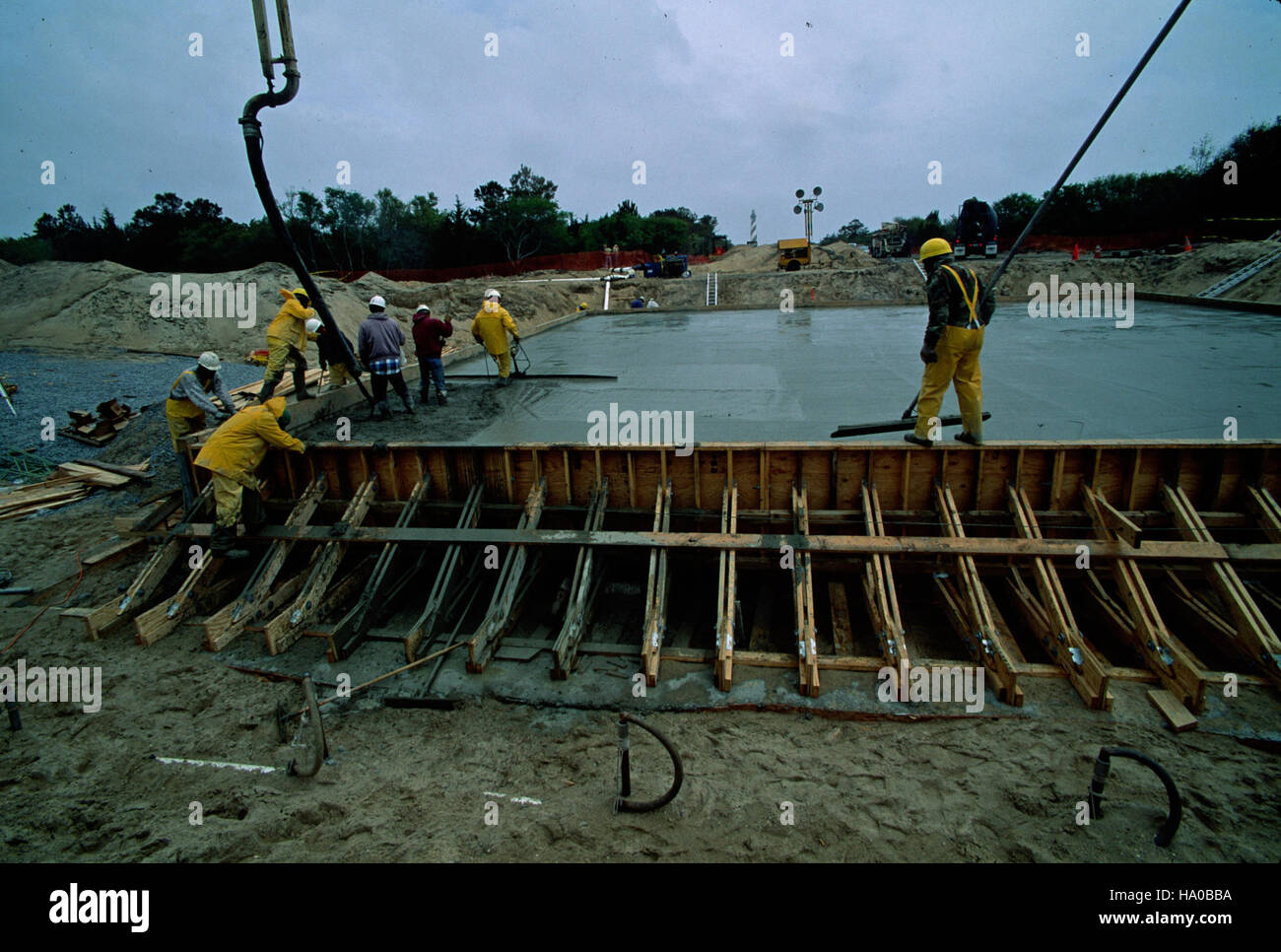 In 1999, the foundation for the Cape Hatteras Lighthouse was poured as ...