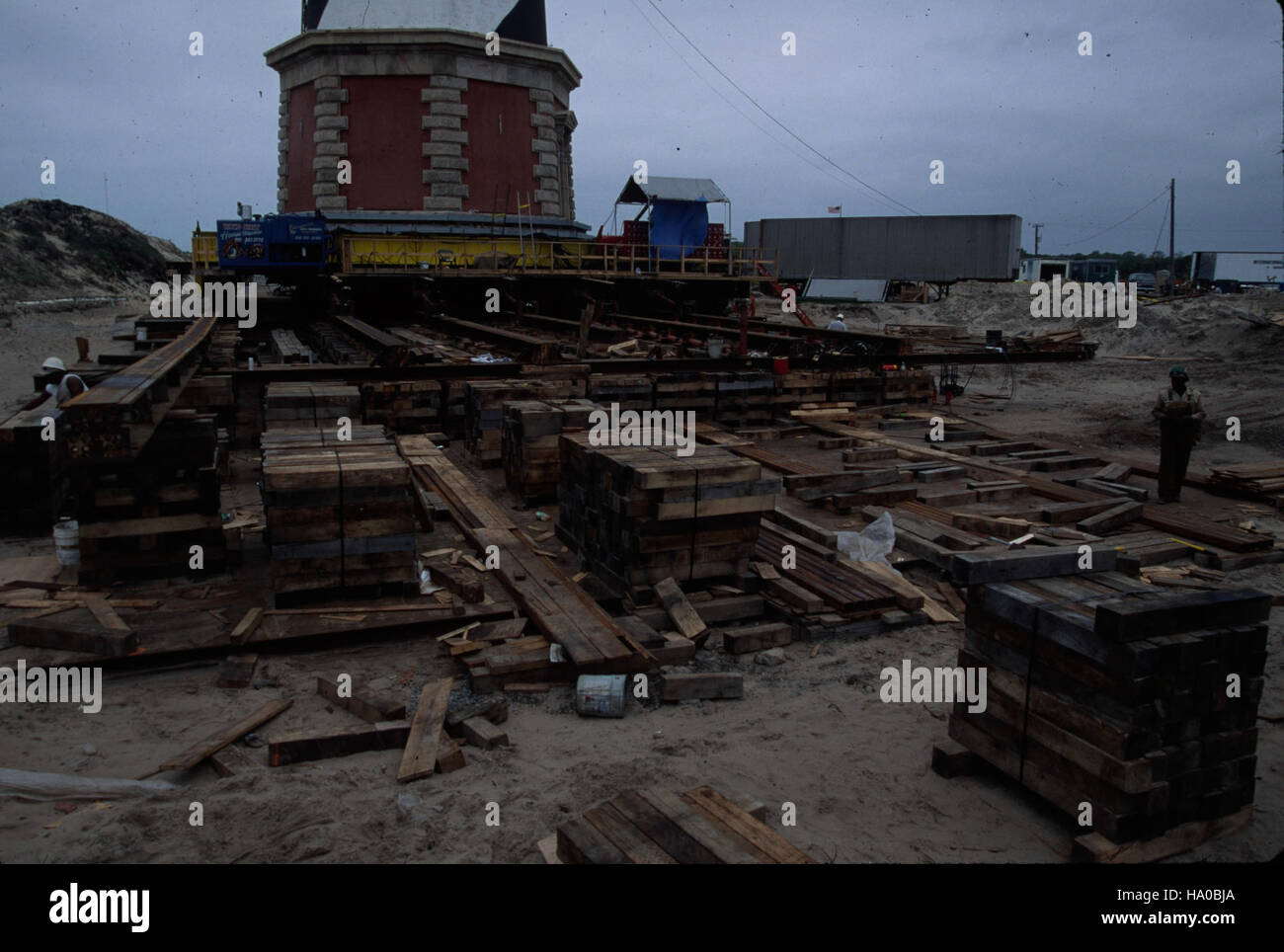 In 1999, the Cape Hatteras Lighthouse was moved to prevent damage from ...
