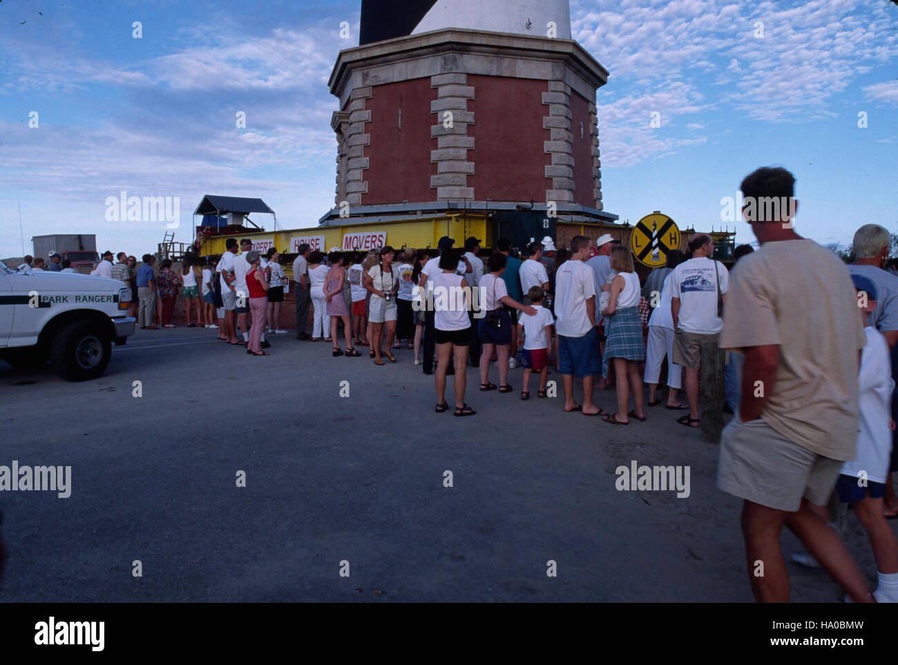 In June 1999, the Cape Hatteras Lighthouse was moved to protect it from ...