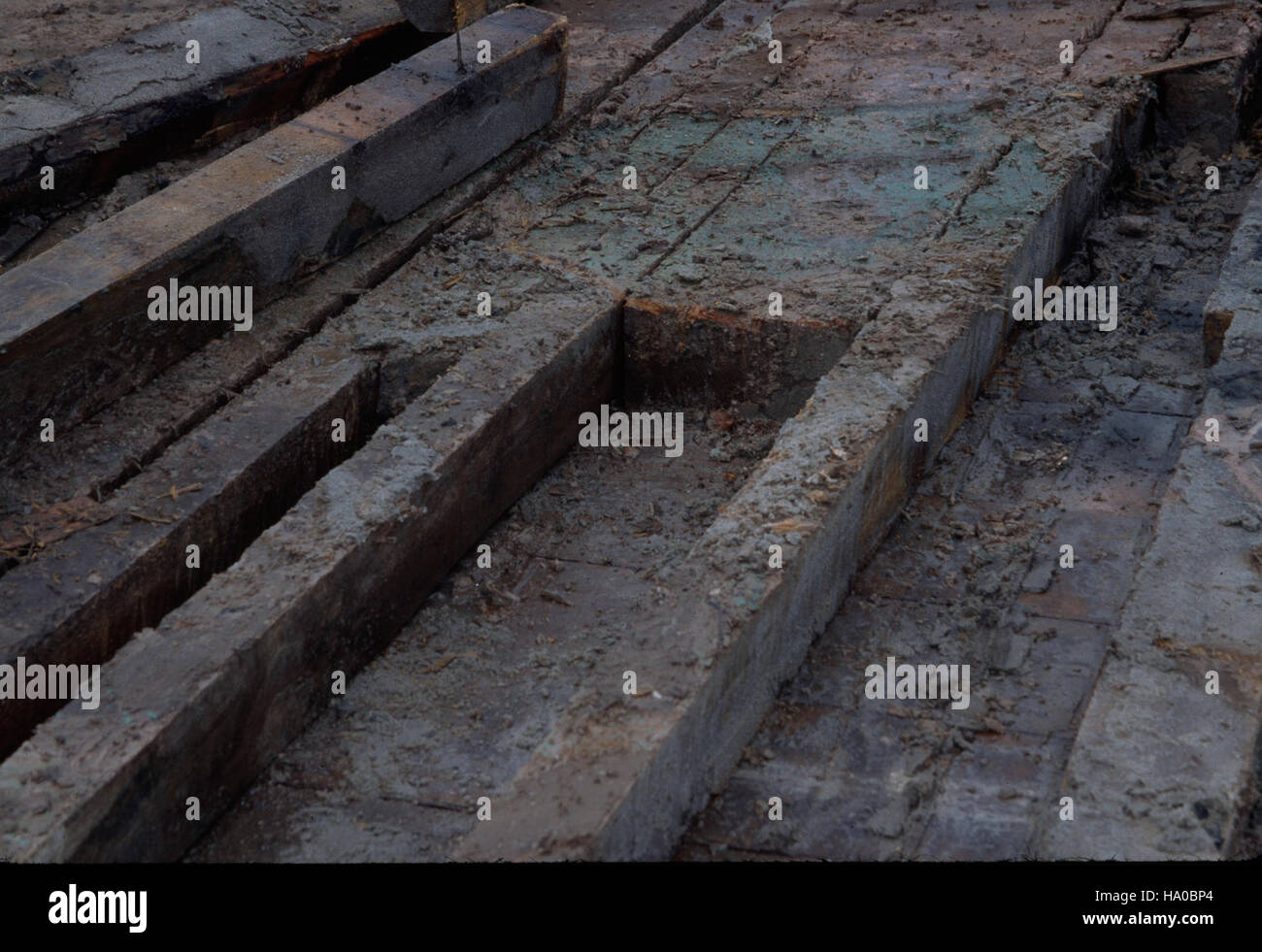 A close-up image of the Cape Hatteras Lighthouse during its relocation ...