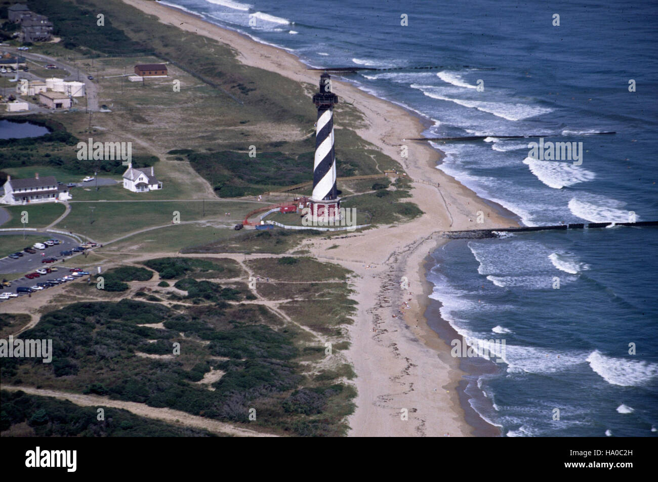 In 1991, the Cape Hatteras Lighthouse was moved to a new location to ...