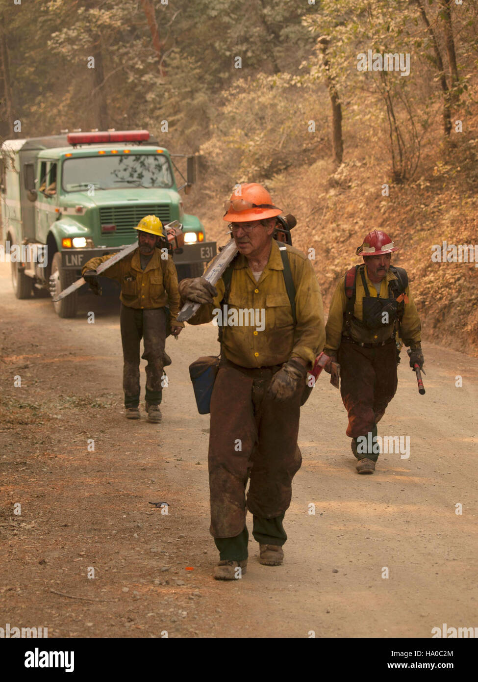 The Happy Camp Complex wildfire, part of ongoing efforts to control ...