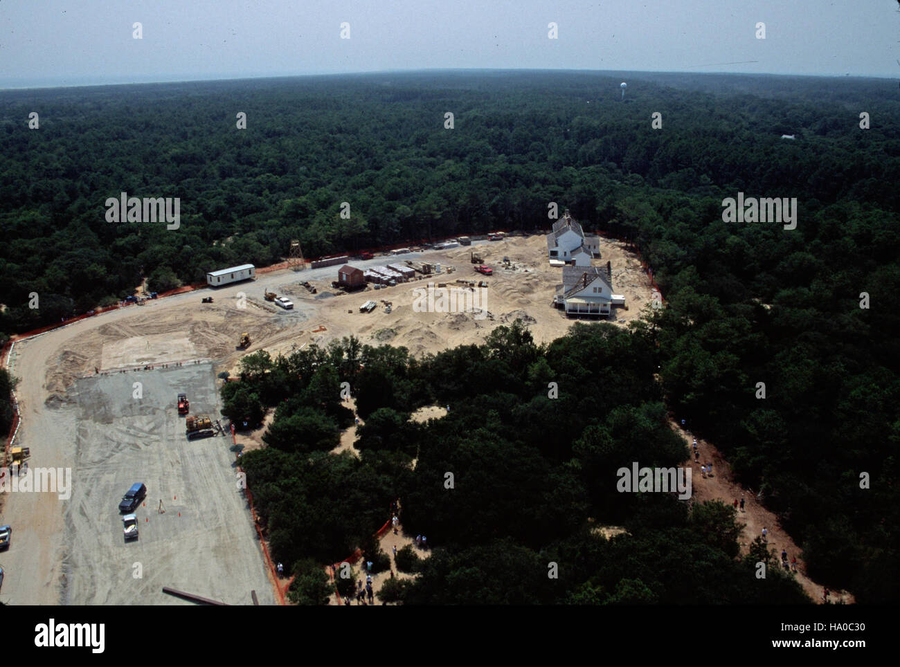 In July 1999, the Cape Hatteras Lighthouse was moved to prevent damage ...