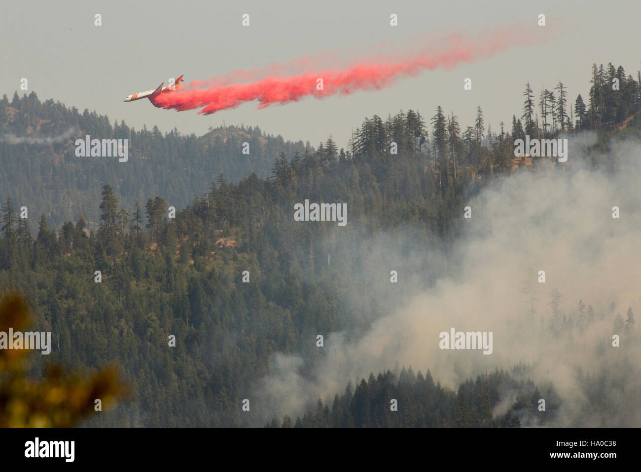 The Happy Camp Complex Fire, a wildfire in California, was actively ...