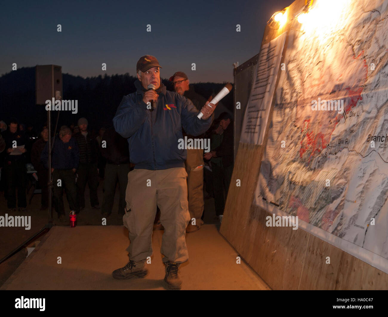 Firefighters work to control the Happy Camp Complex wildfire, a ...