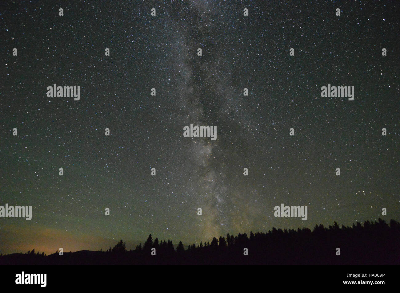 The Milky Way stretches across the night sky above Big Prairie in ...