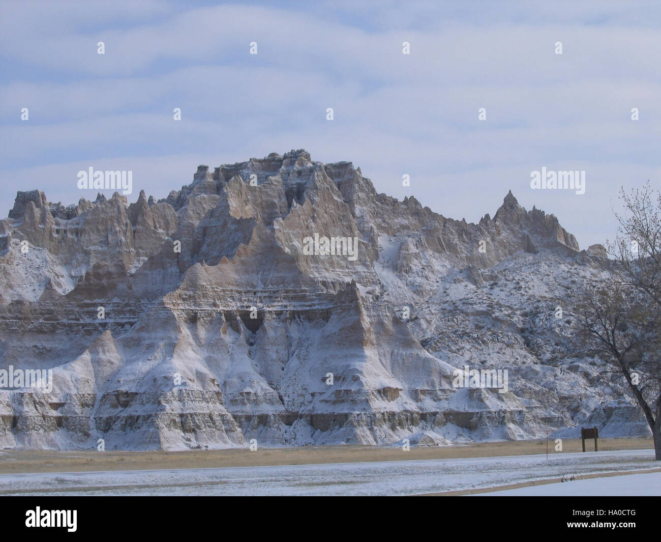 badlandsnationalpark 5897679460 Snow Day Stock Photo - Alamy