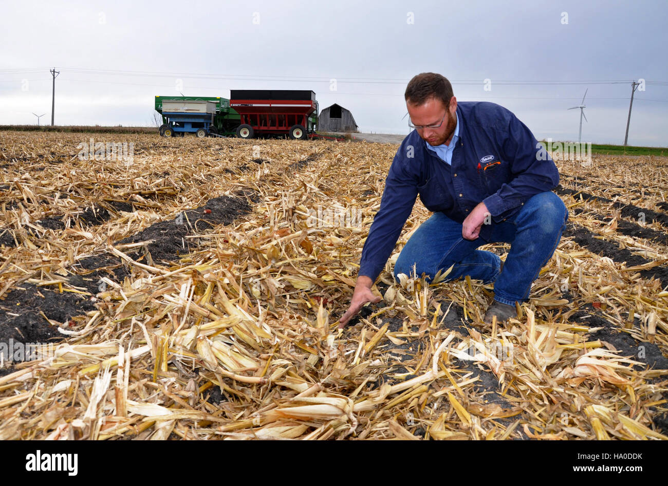 A photograph from the USDA, showing Boge-Ridge Till, demonstrating ...