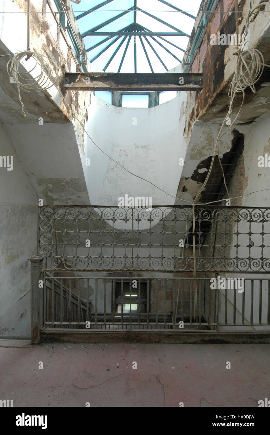 This skylight at the Ellis Island hospital offers a glimpse into the ...