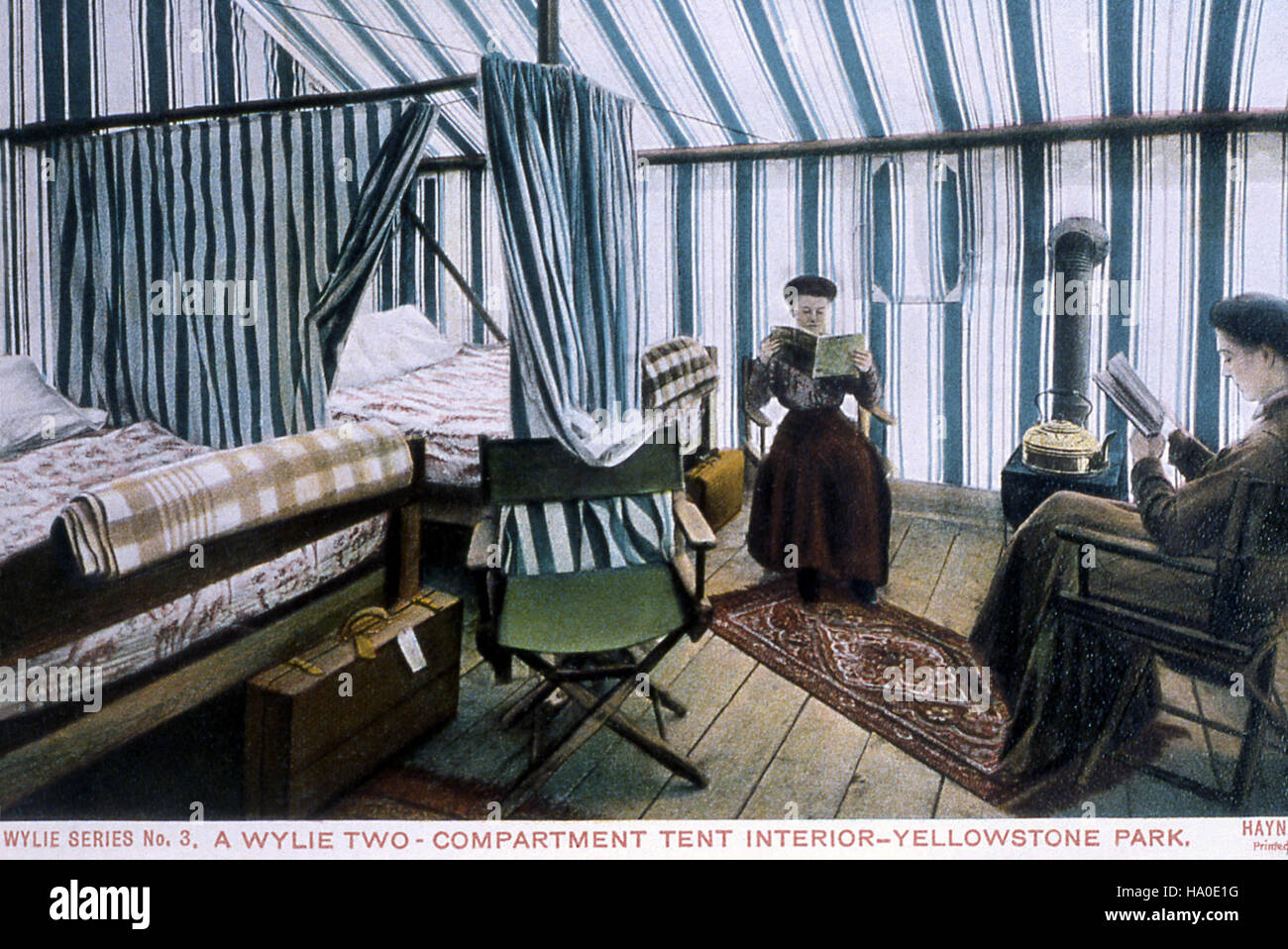 Inside a Wylie Two-Compartment Tent at Yellowstone National Park ...