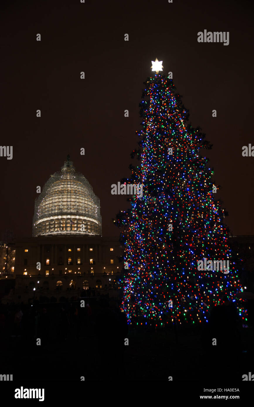 Capitol christmas tree lighting hi-res stock photography and images - Alamy