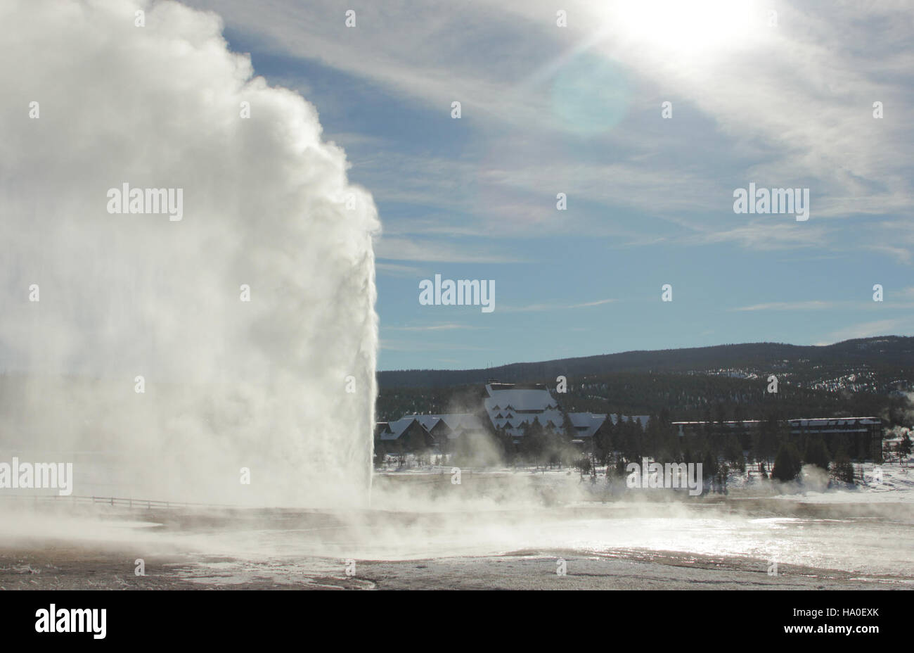 Beehive Geyser, located in Yellowstone National Park, is known for its ...
