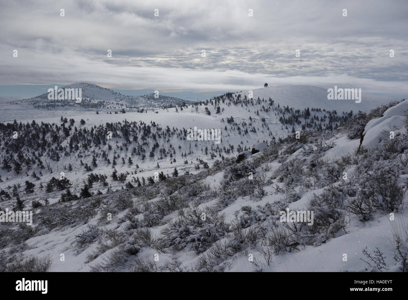 From the summit of Paisley Cone, visitors can view Big Cinder Butte and ...