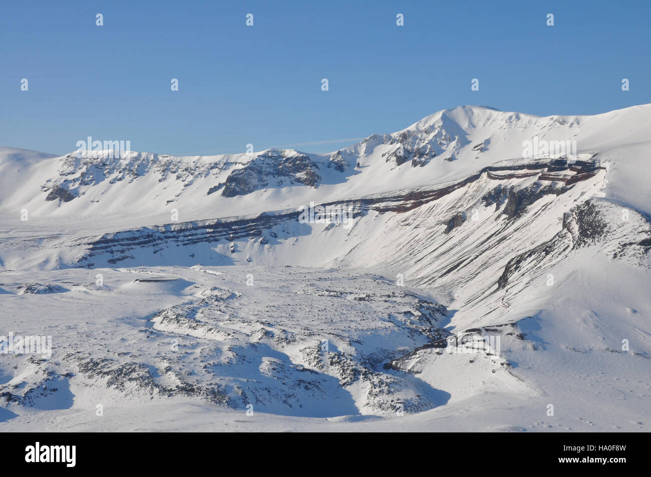 A striking image of Half Cone, located inside the Aniakchak Caldera ...