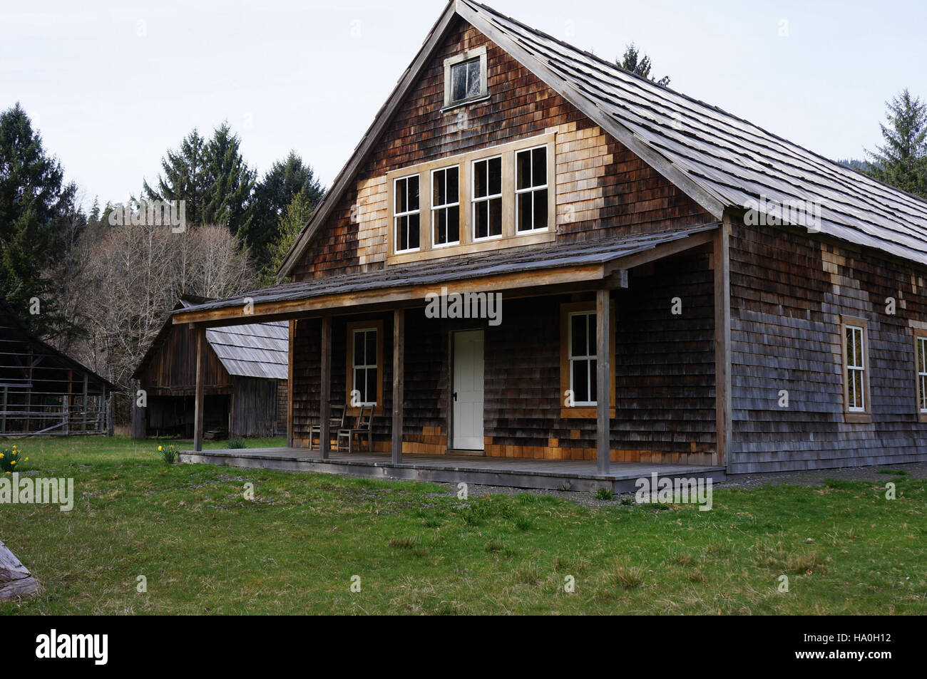 The Kestner Homestead, located in the Quinault Rainforest in Olympic ...