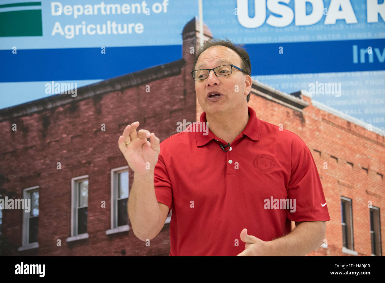 This photo depicts the efforts by the USDA Rural Development program to ...