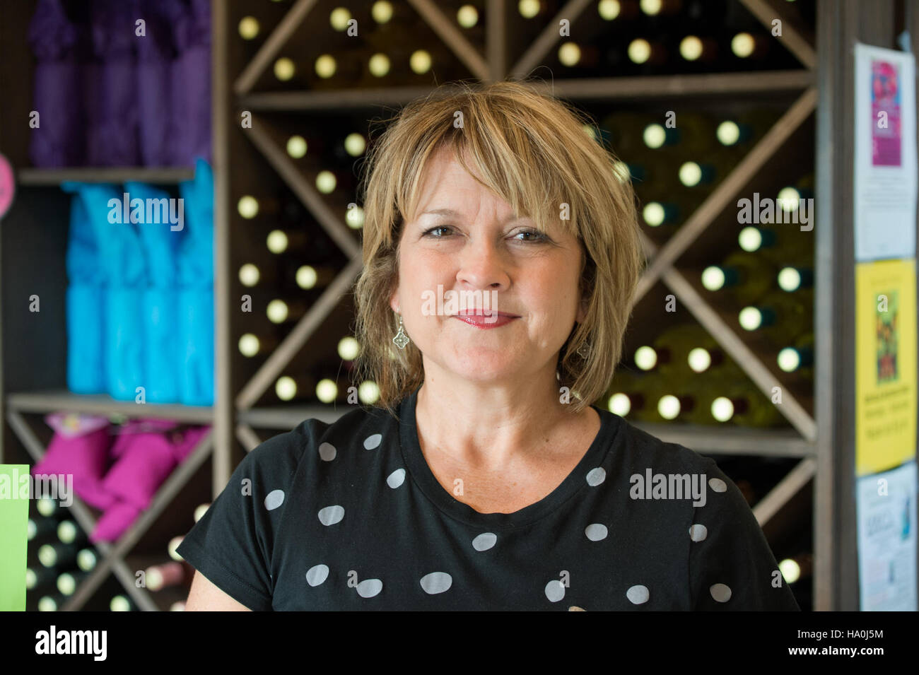 This image captures Michelle Finch at a winery in Broken Bow, Oklahoma ...