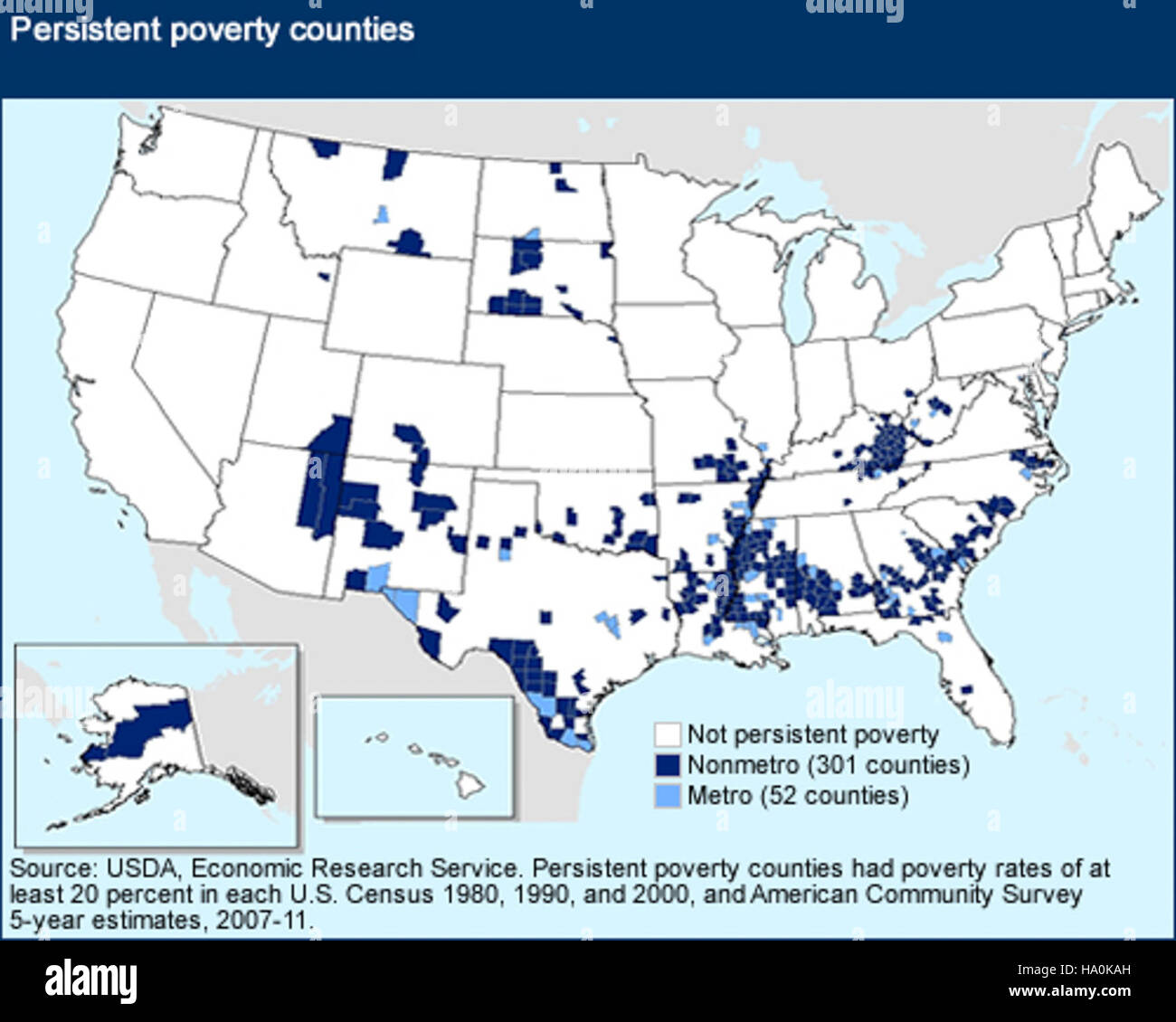 usdagov 17717795289 Persistent poverty counties chart Stock Photo - Alamy