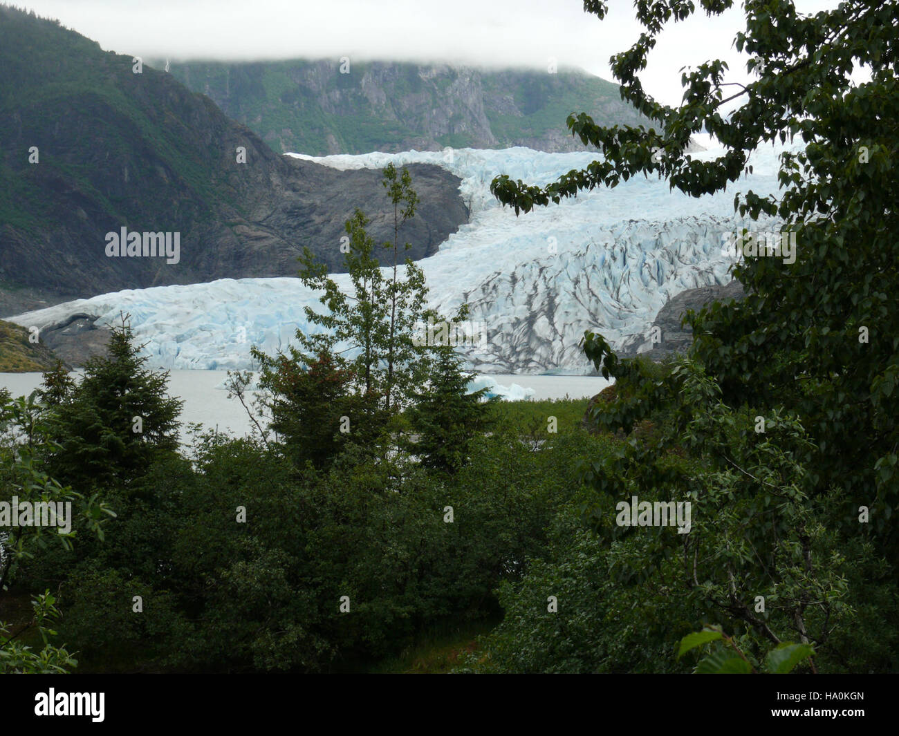 The Mendenhall Glacier, located in Alaska, is a striking natural ...