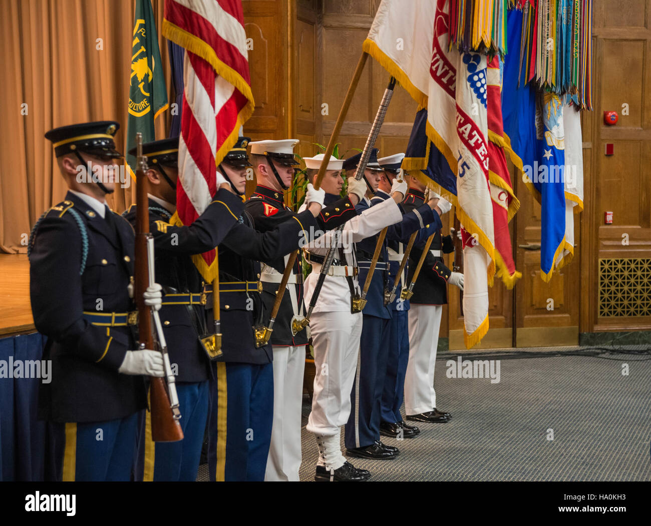Joint services color guard hi-res stock photography and images - Alamy