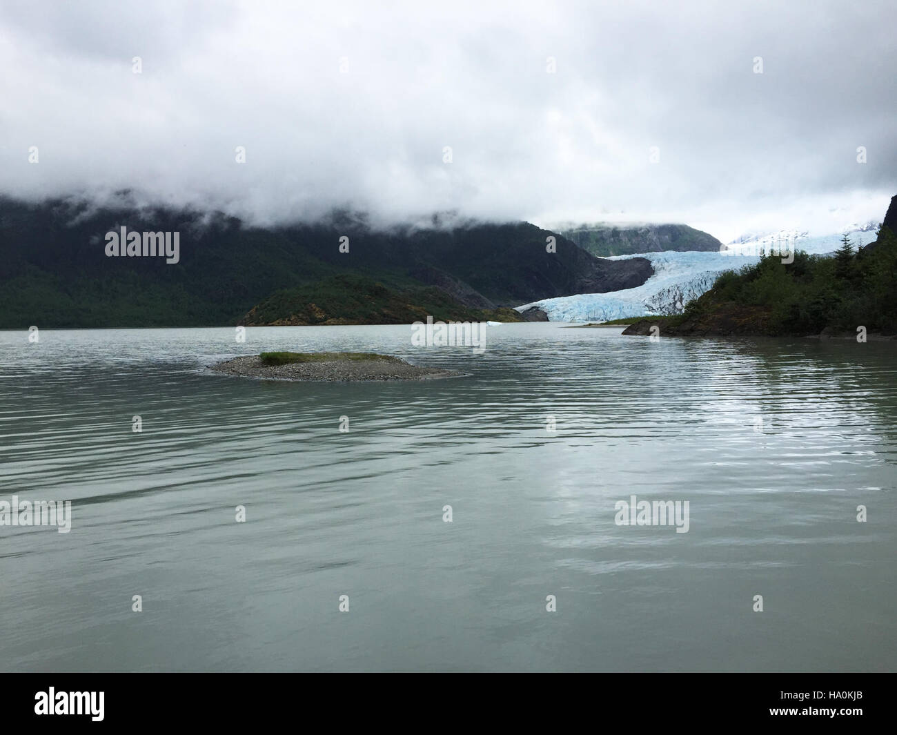 The Mendenhall Glacier, located within Tongass National Forest in ...