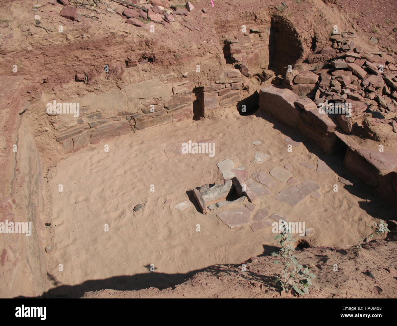 This image shows a final view of an archaeological site in the Grand ...