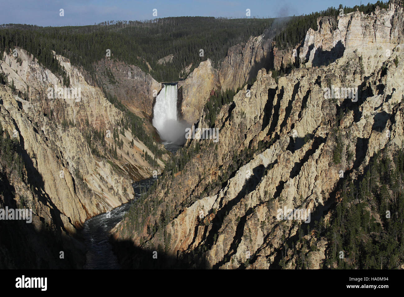 The Lower Falls of the Yellowstone River is one of the most iconic ...