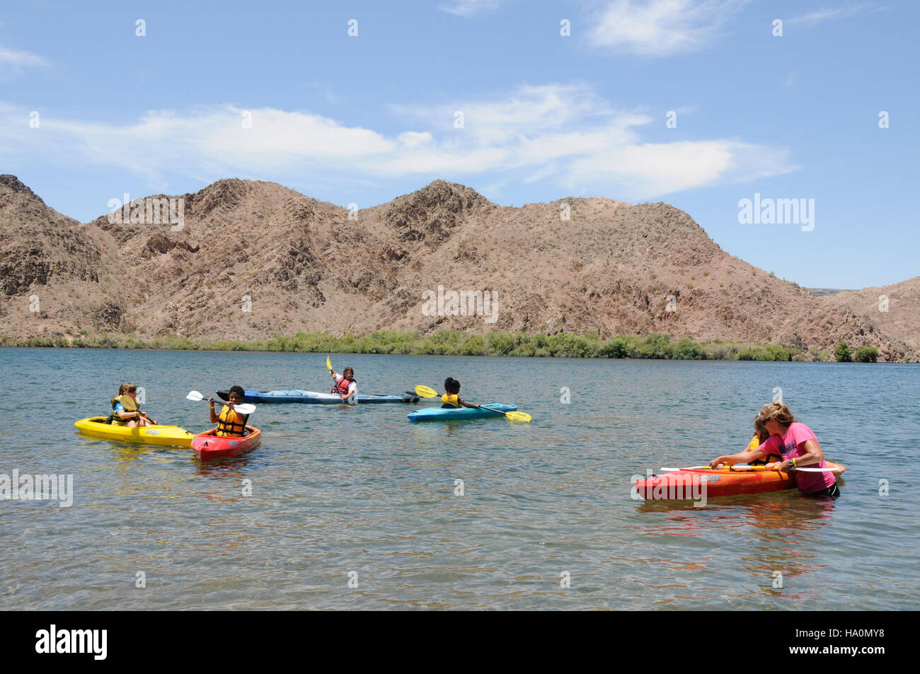 The YMCA kids' camp at Lake Mojave provides a safe environment for ...
