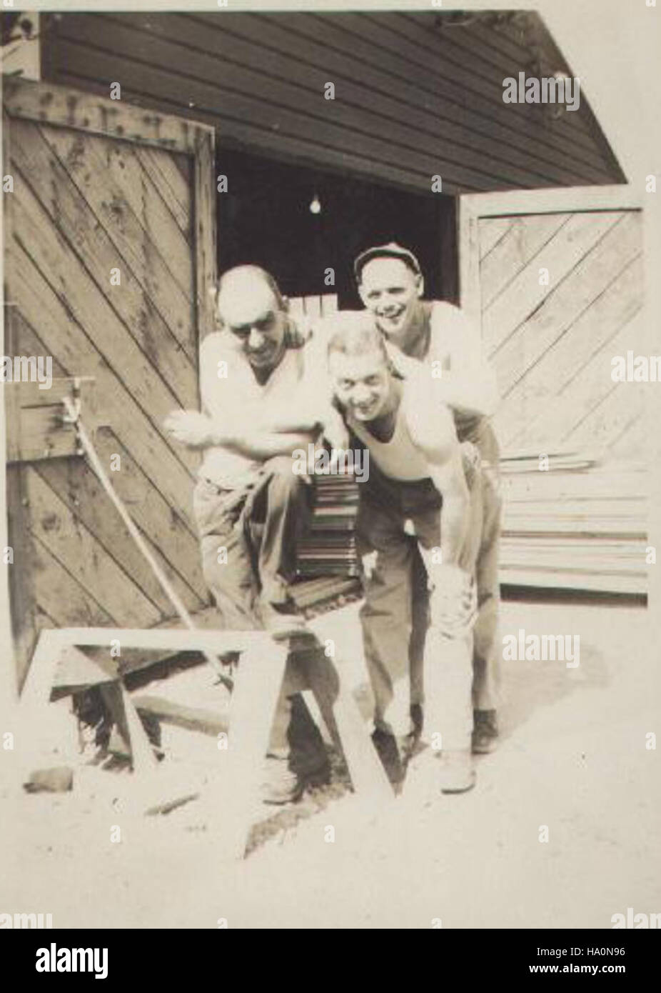 A historical photograph from World War II, showcasing life during the ...
