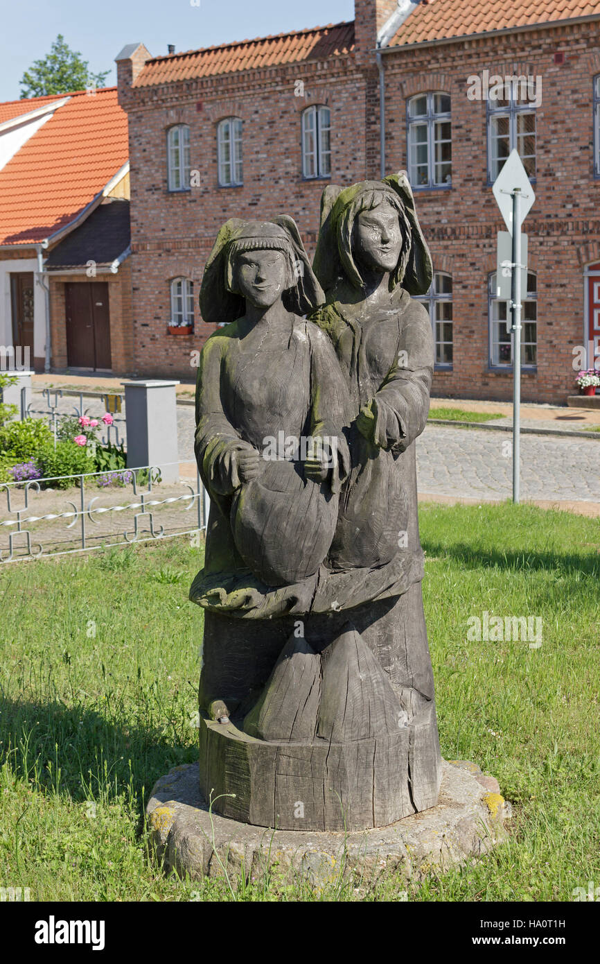 sculpture, Dassow, Mecklenburg-West Pomerania, Germany Stock Photo - Alamy