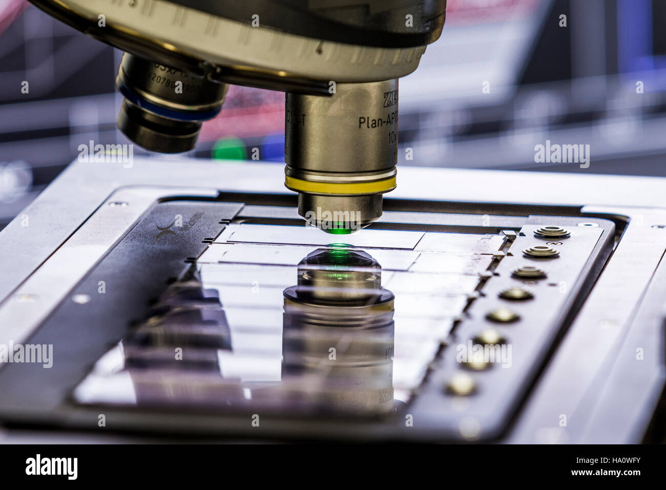 An atomic force microscopes in the Department of Materials Science at ...