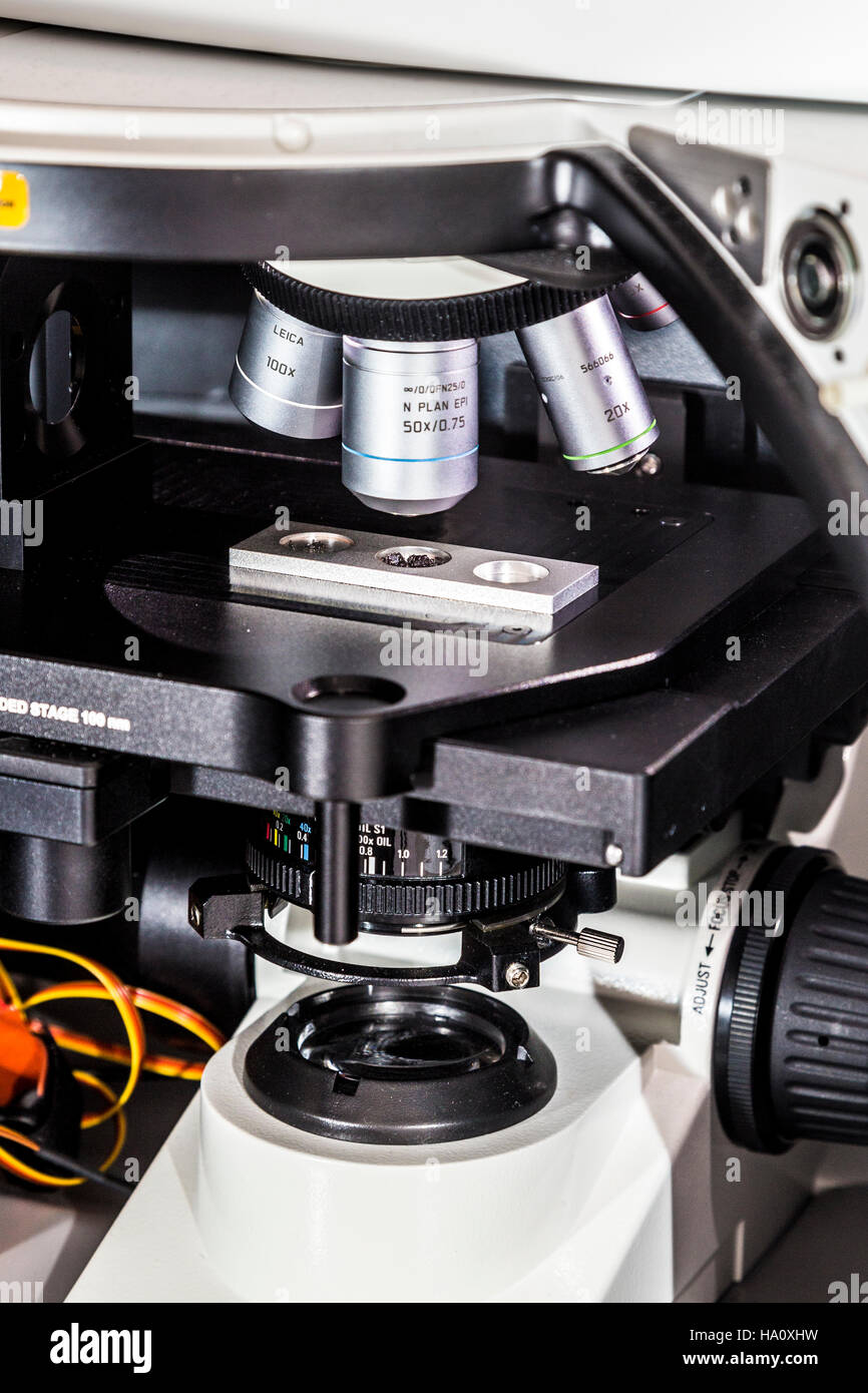 An atomic force microscopes in the Department of Materials Science at ...