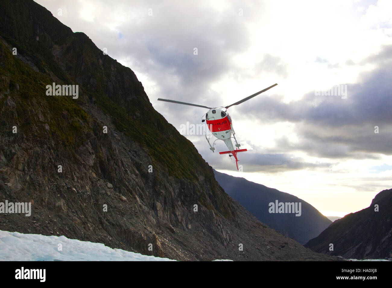 Helicopter glacier new zealand hi-res stock photography and images - Alamy