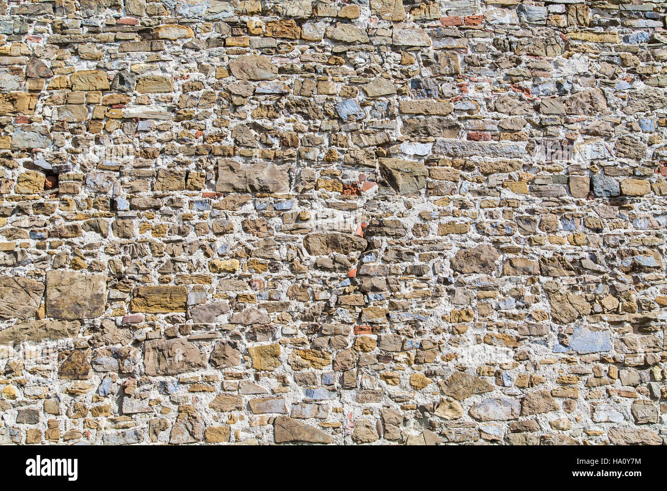 Stone wall texture background natural color. Closeup Stock Photo - Alamy