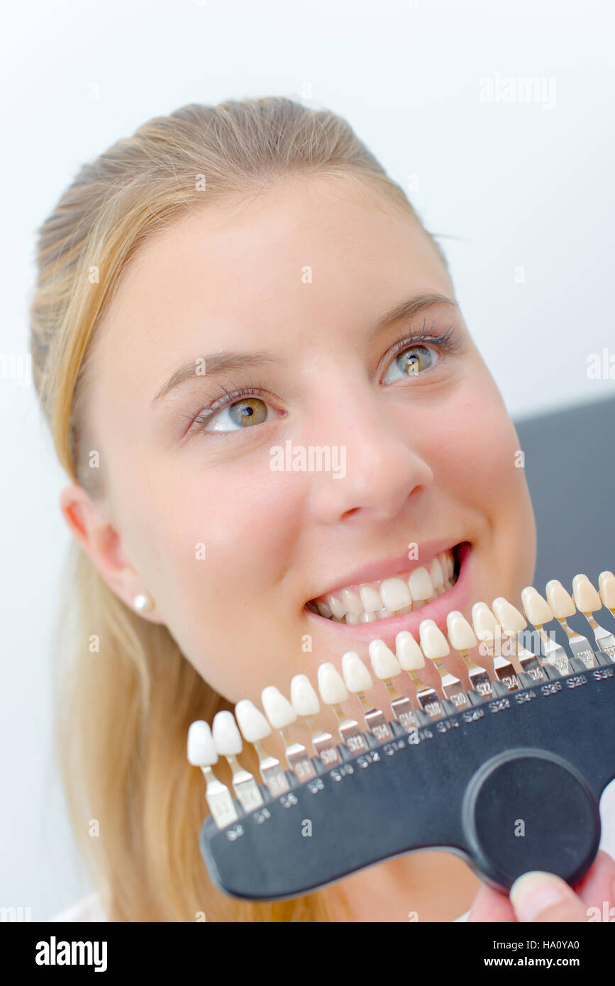 woman with teeth Stock Photo - Alamy