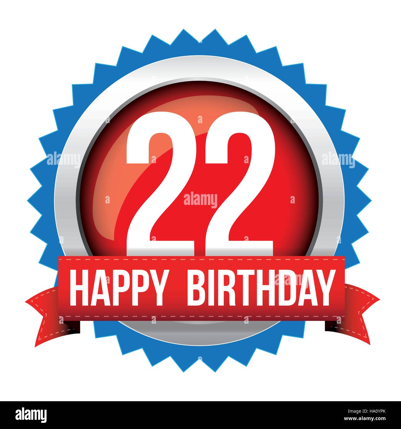 Twenty two years Stock Vector Images - Alamy