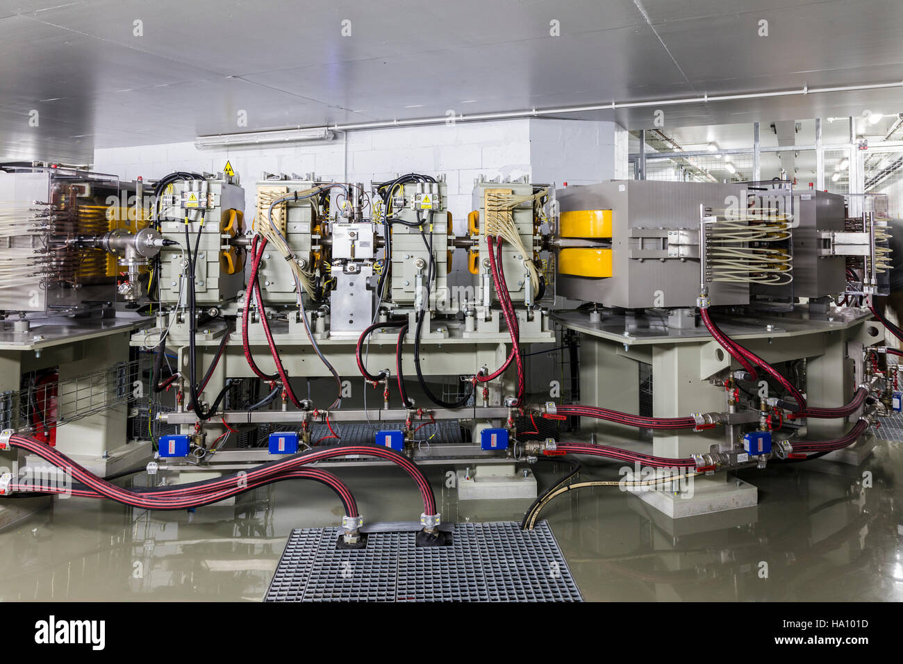 Cyclotron Proteus C-235 and the beam line in the Bronowice Cyclotron ...