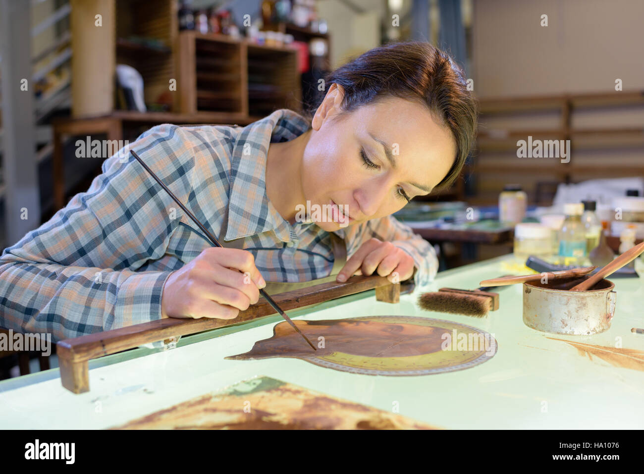 artist at work Stock Photo - Alamy